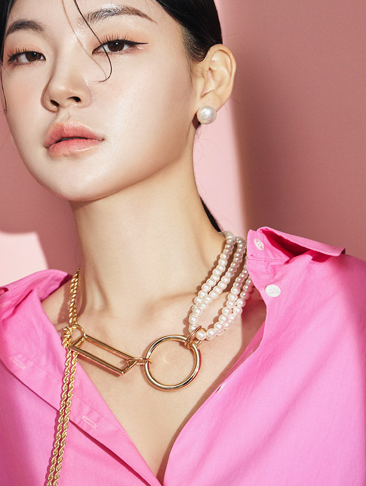 Necklace *ANTI-ALLERGY COATING* SDAJ-025 | DINT